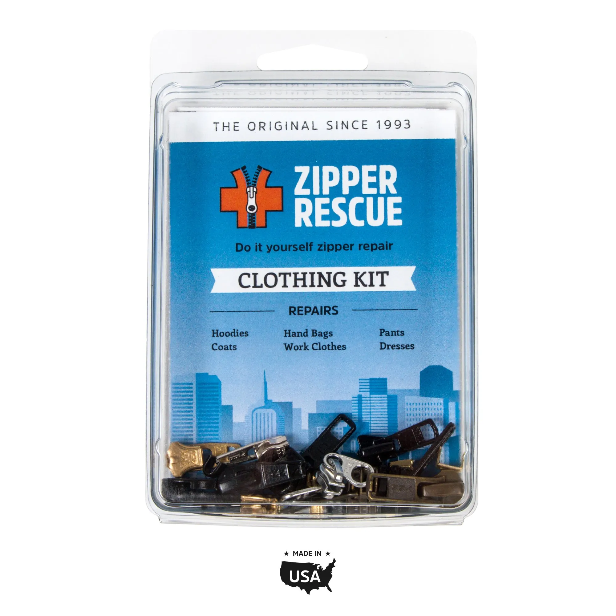 Zipper Repair Kit - Fix it yourself - For Broken Zippers on Clothing & more